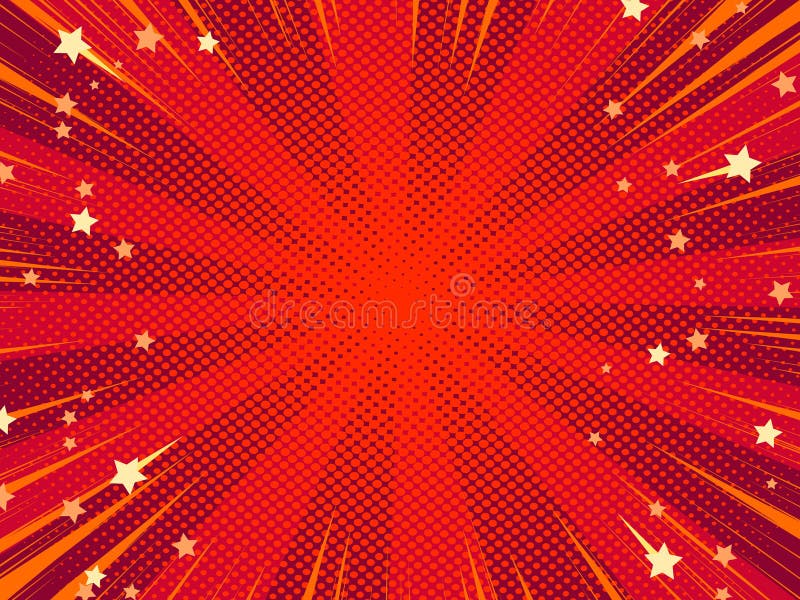 Halftone Texture Comic Book Style Vector Background Stock Vector ...