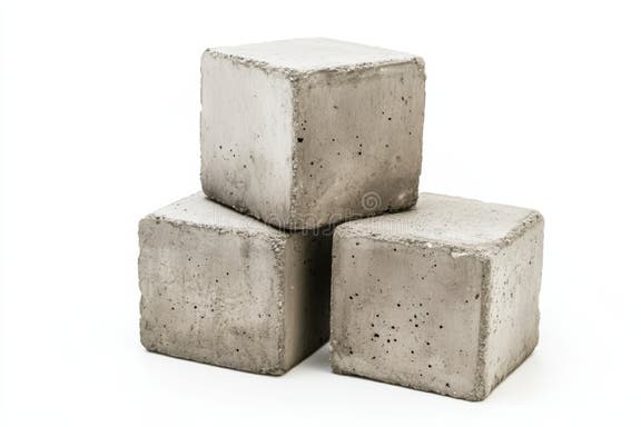 High Quality Concrete Blocks Isolated on a White Background for ...