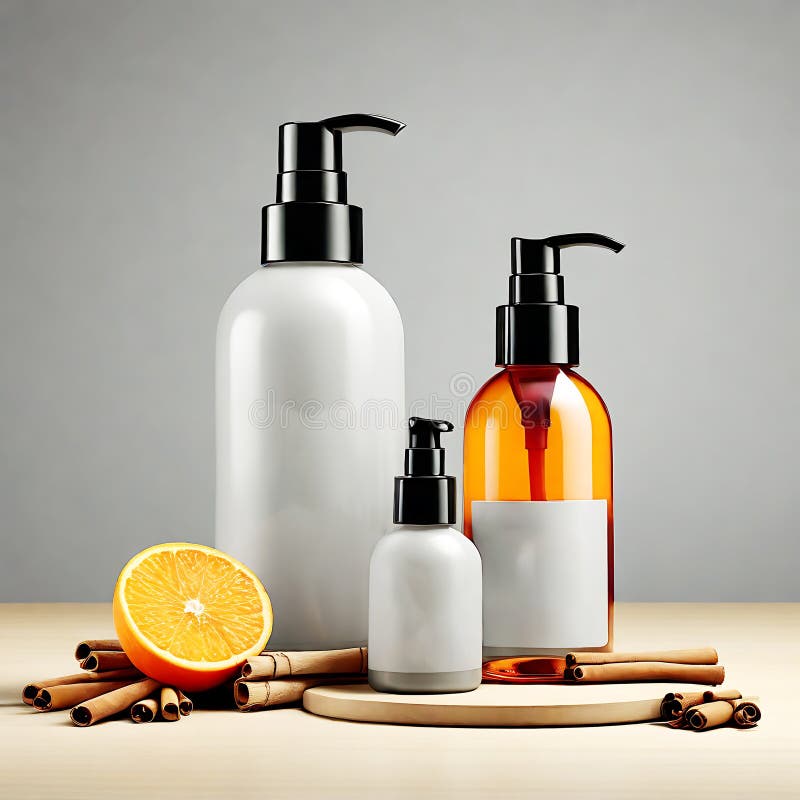 Blank Bottle Mockup for Branding & Packaging Presentation Stock ...