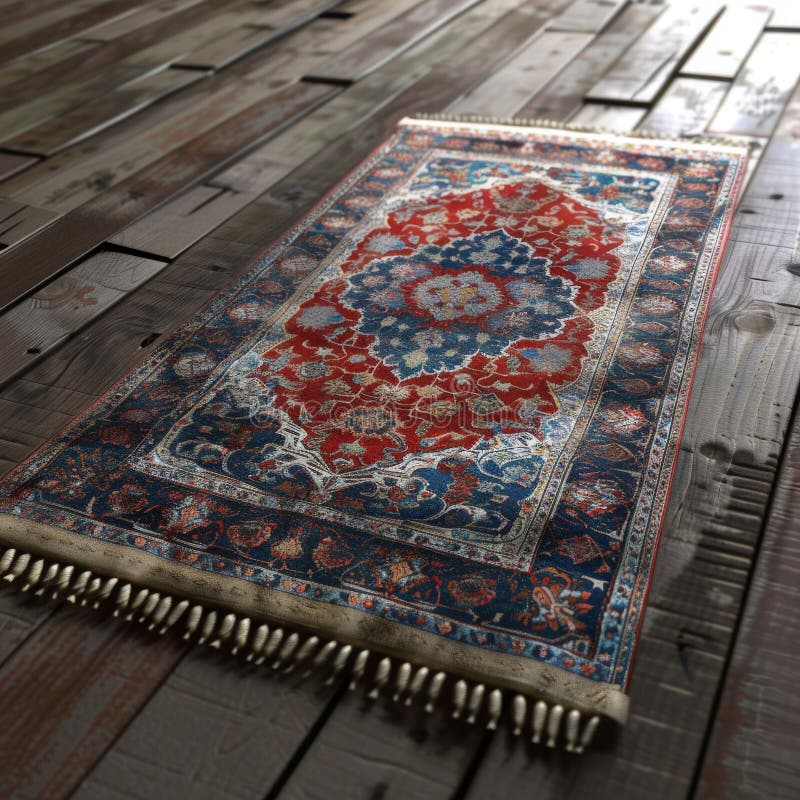 High-quality 3D Model of an Islamic Prayer Rug Stock Illustration ...