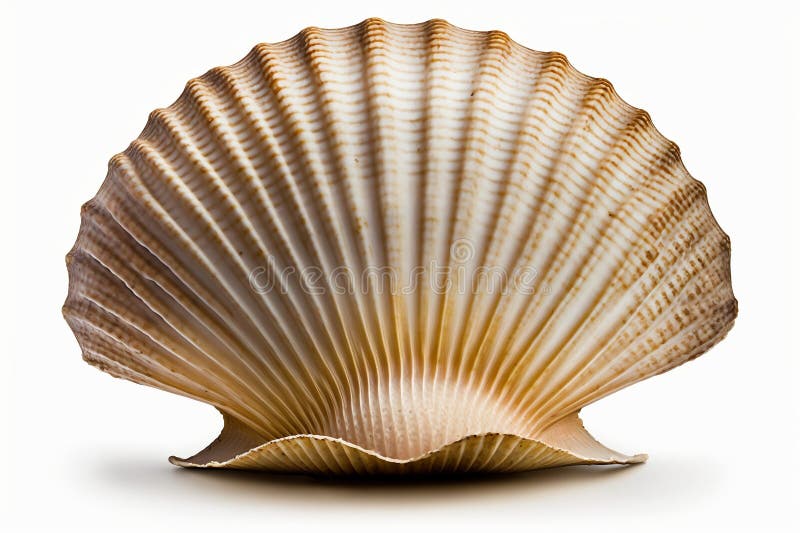 High-quality 3D Render of a Isolated Scallop Shell with Transparent ...