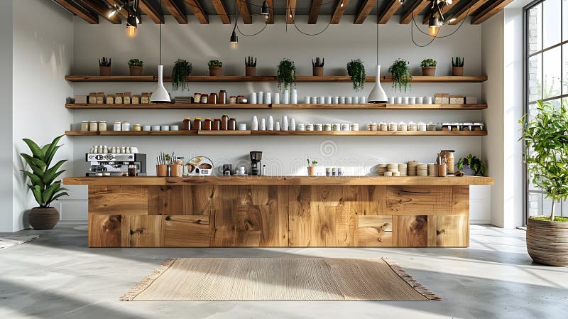 3d Render of Cafe Restaurant Interior Isolated on White Background ...