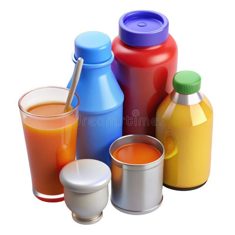 Assorted Beverage Containers Stock Illustrations – 322 Assorted ...
