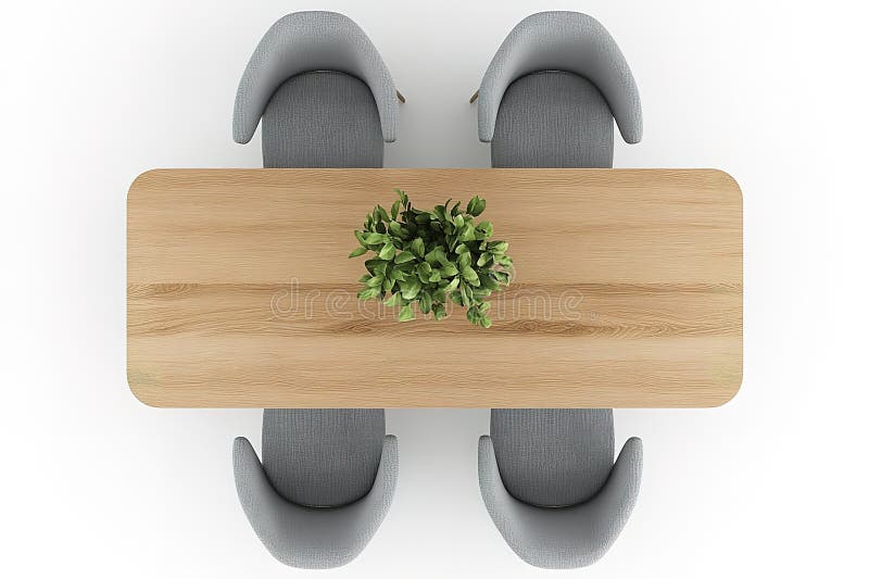 Rustic Elegance: a 3D Render of a Solid Oak Rectangular Dining Table ...