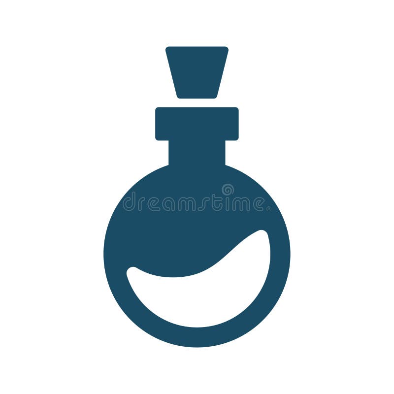 Potion of Elixir Icon stock illustration. Illustration of chemistry ...