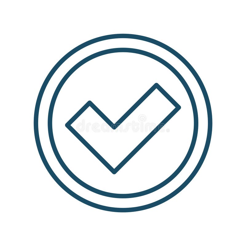 True Check Mark Vector Design Stock Vector - Illustration of correct ...