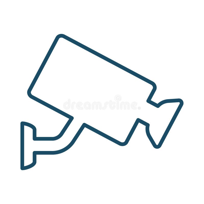 Blue White Security Camera Sign Graphic Stock Illustrations – 537 Blue ...