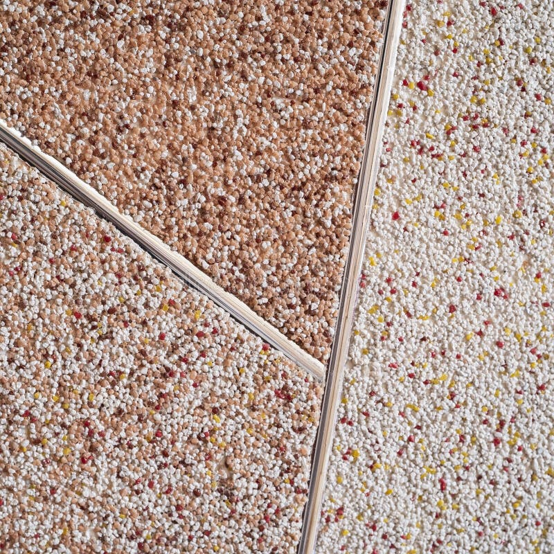 High Quality Decorative Plaster. Sample of Different Acryli Stock Photo ...