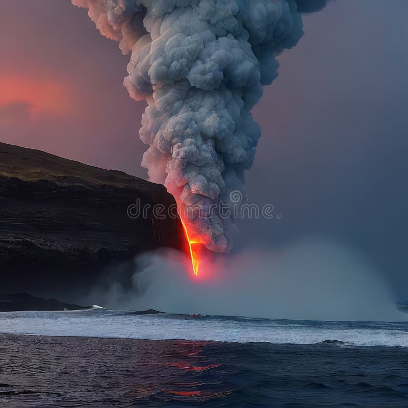 Volcano Erupting in 8k Resolution Stock Image - Image of vehicle ...