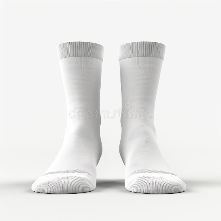 High-quality Empty Socks Mockup Generation Stock Illustration ...