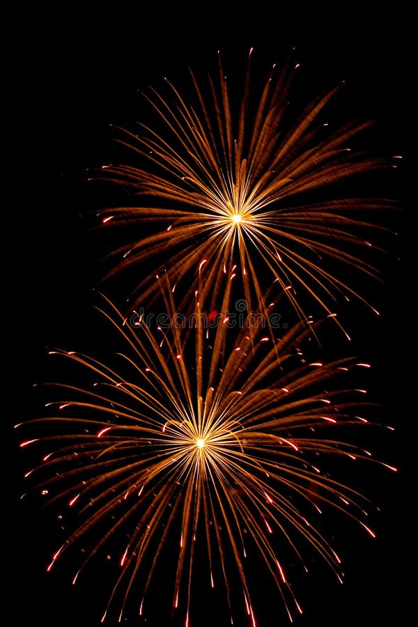 High Quality Firework Over Night Sky Long Exposure Stock Image - Image ...