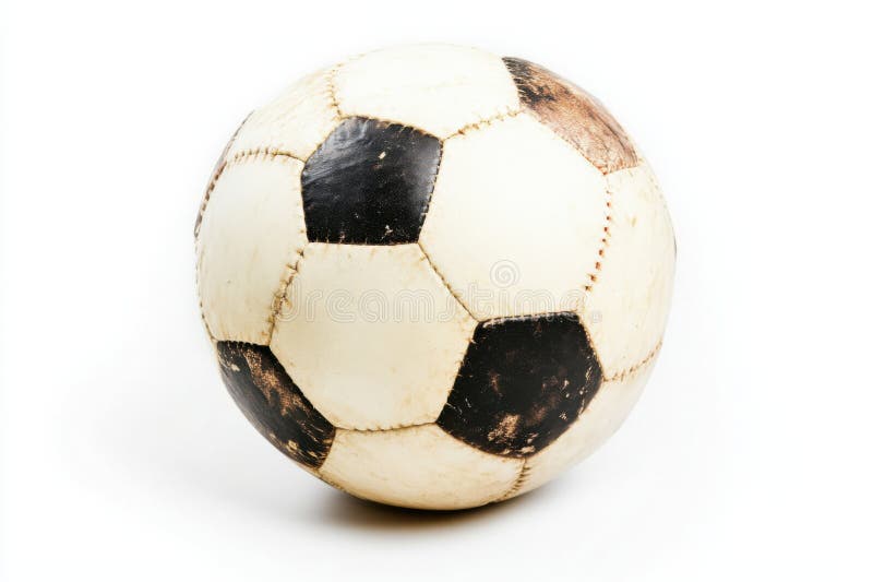 High Quality Football on a Clean White Background with Sharp Details ...