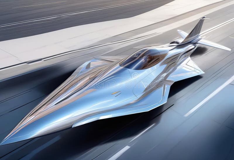 A High-quality Futuristic Hypersonic Airplane Concept Stock ...