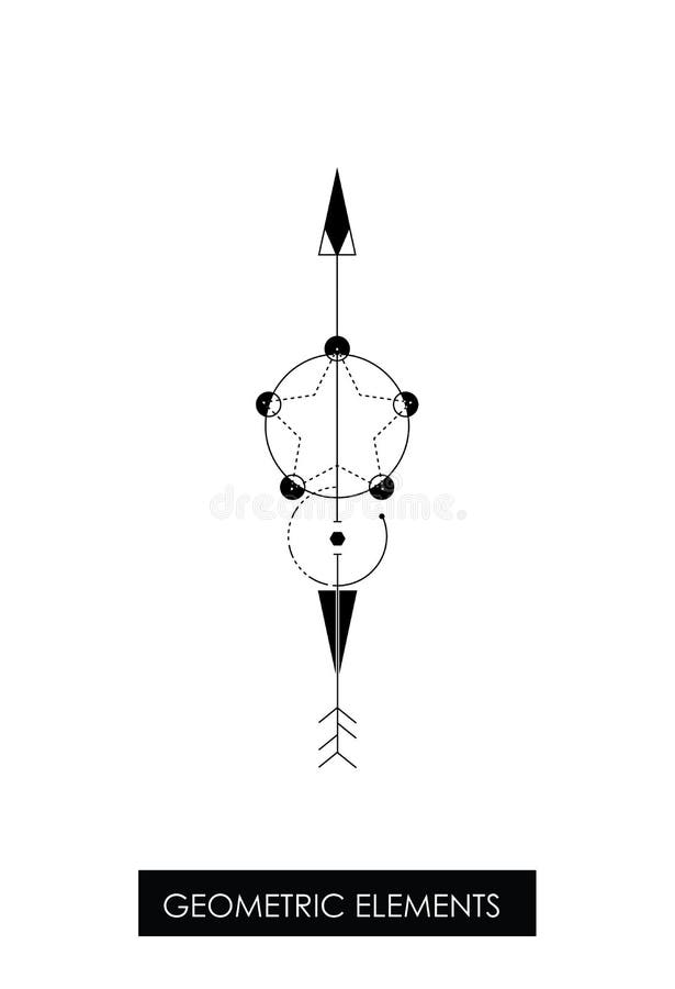 High Quality Geometric Element. Stock Illustration - Illustration of ...