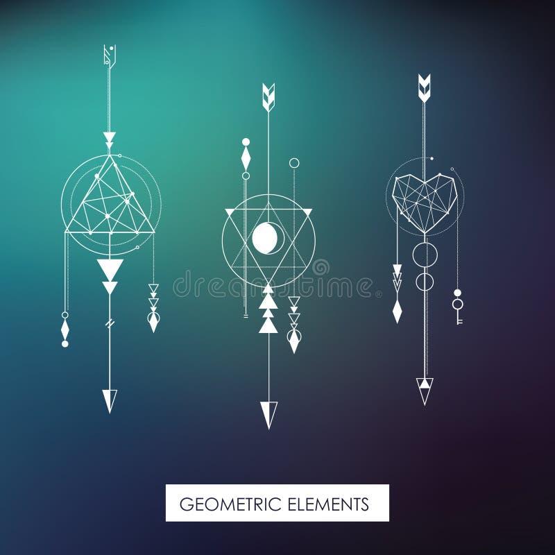 High Quality Geometric Elements. Stock Vector - Illustration of objects ...