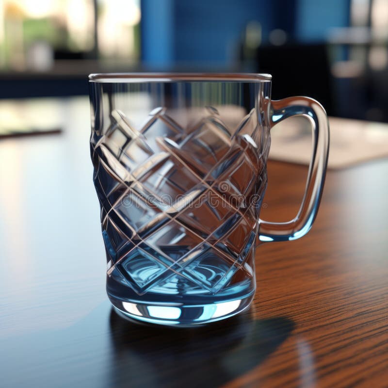 High-quality Glass Water Mug with Ar Support - 3d Model Stock ...