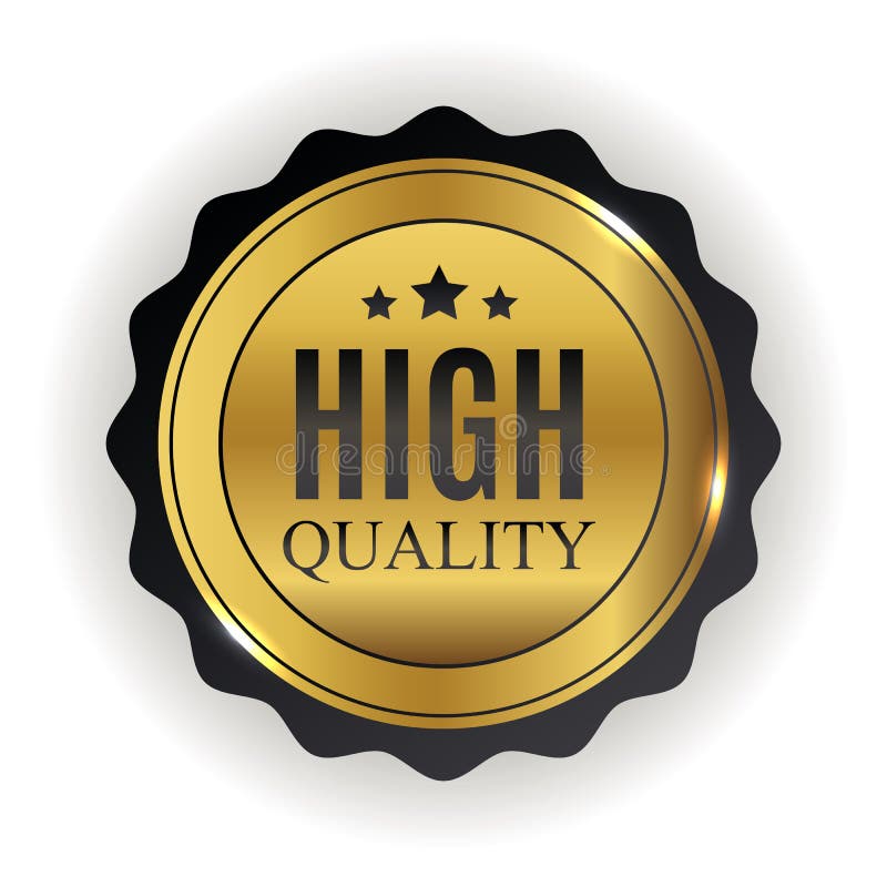 High Quality Golden Label Sign. Vector Illustration Stock Vector ...