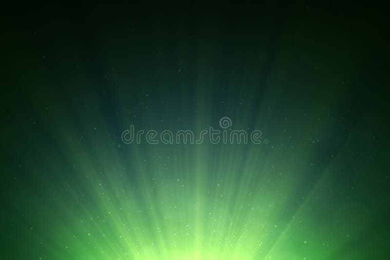 High Quality Green Light Ray Background Stock Photo - Image of glow ...