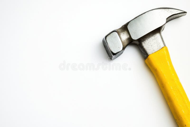 High Quality Hammer Isolated on Clean White Background with Sharp ...