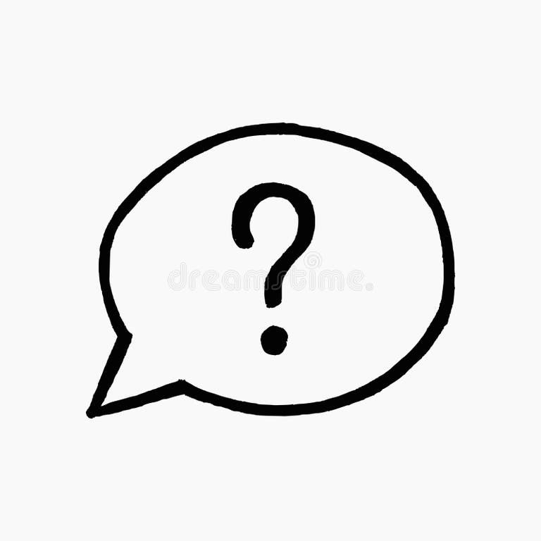 Speech Bubble Question Mark Inside Stock Illustrations – 80 Speech ...