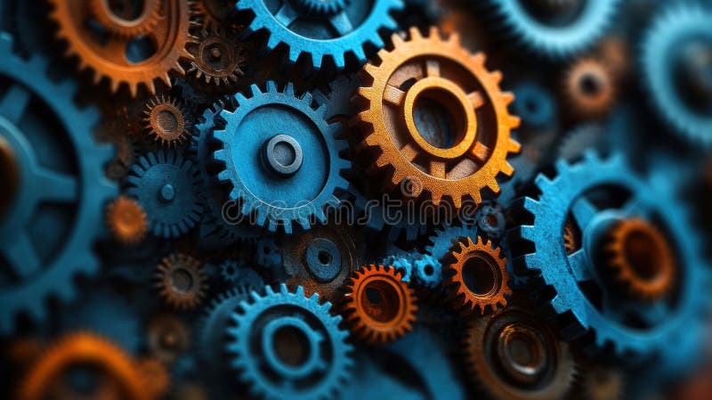 Collaboration of Gears and Cogs Symbolizing Teamwork Strategy, Featured ...