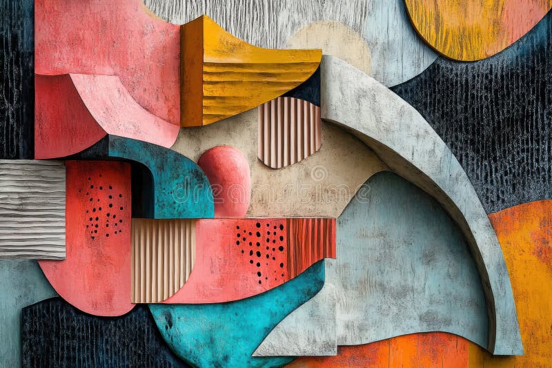 A Cubism-inspired Banner Blending Art and Innovation with Layered ...