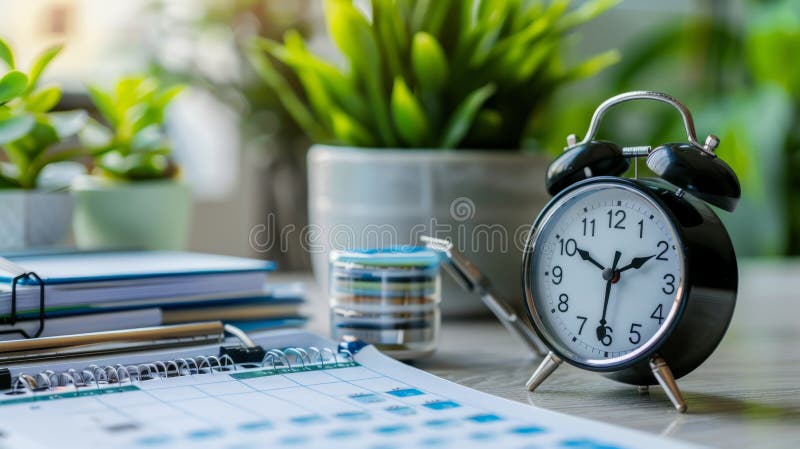 Desk Organizer Featuring Timer and Calendar for Effective Time ...