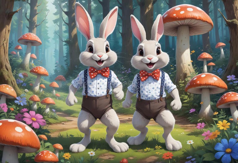 A High Quality Illustration of a (funny Rabbit Character Stock ...