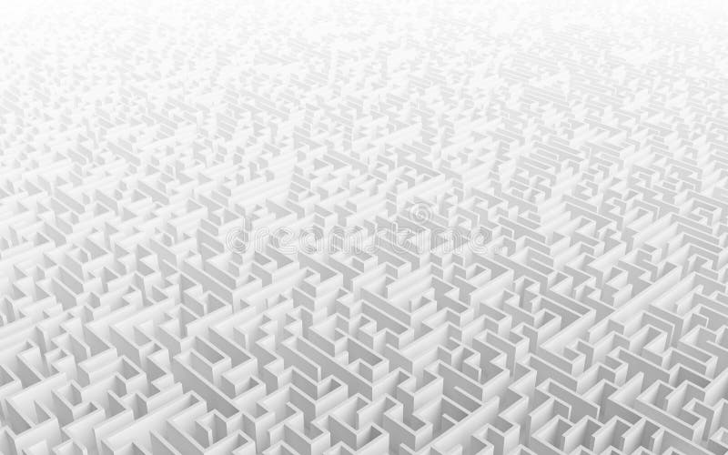 High Quality Illustration of a Large Maze or Labyrinth Stock ...