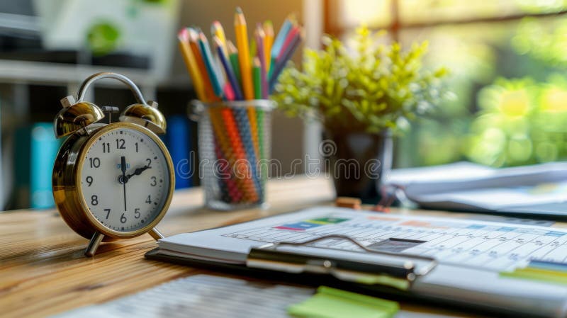 Organizer with Timer and Calendar for Efficient Time Management, on ...