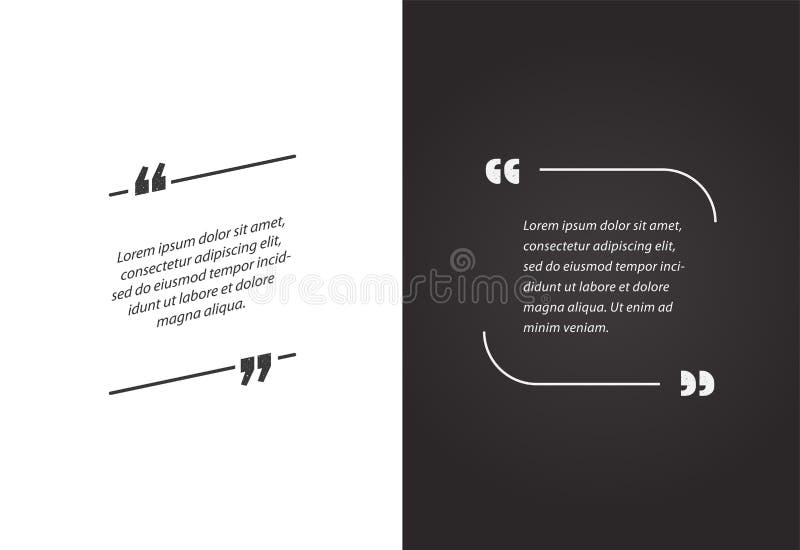 Remark Quote Template Bubble. Template Vector Set. Stock Vector ...