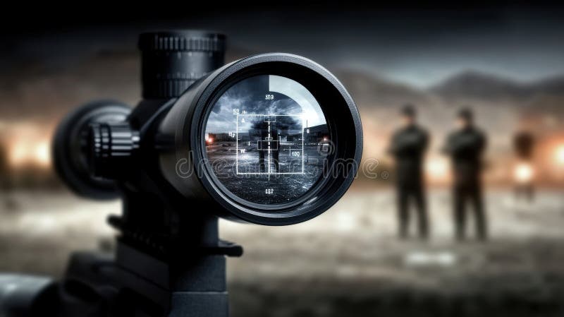 Sniper Silhouette Against Background Stock Photos - Free & Royalty-Free ...