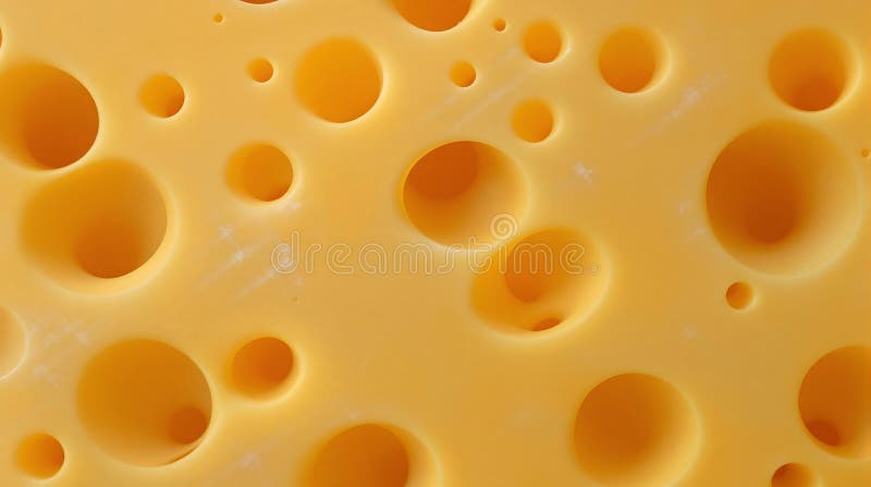 Close-Up of Yellow Cheese Texture with Holes Stock Illustration ...