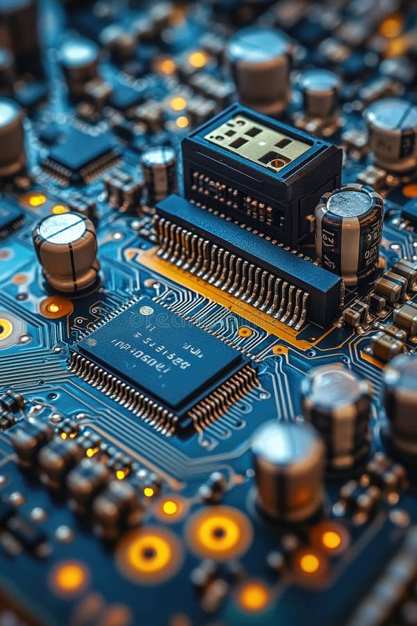 High-quality Image of a Computer Motherboard, Useful for Tech-related ...