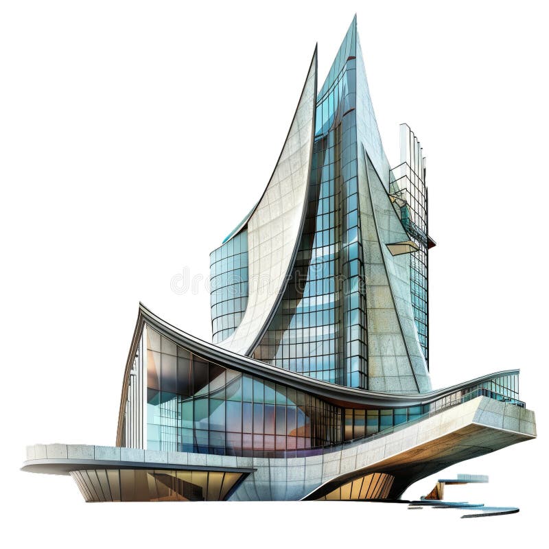 Png Futuristic Office Building Transparent Background Ai Generated ...