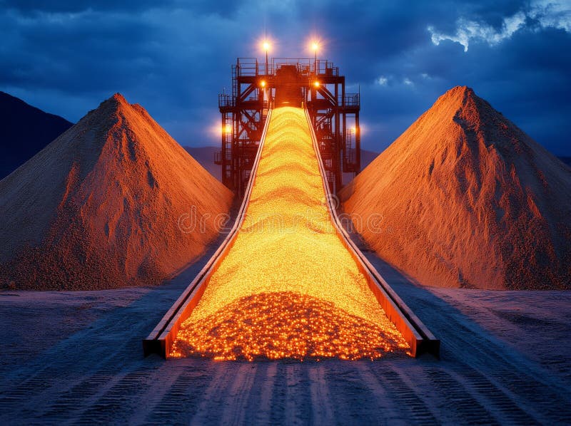 High-Quality Image of Frac Sand Loading for Hydraulic Fracturing Stock ...