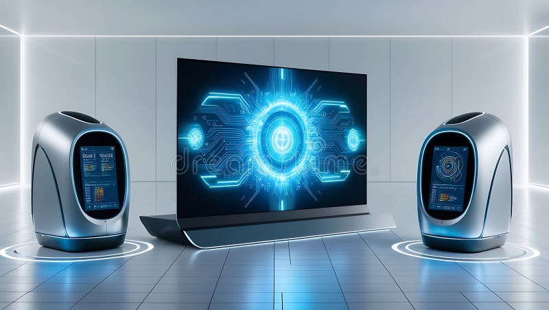 High-Quality Image of Futuristic Technology with Sleek Devices, Circuit ...