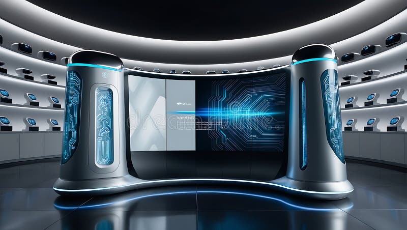 High-Quality Image of Futuristic Technology with Sleek Devices, Circuit ...