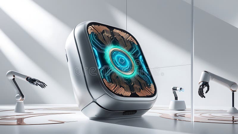 High-Quality Image of Futuristic Technology with Sleek Devices, Circuit ...