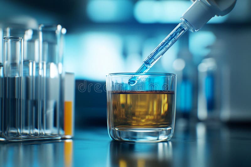 Precise Acid Analysis: a Close-Up of a Pipette in Scientific Research ...