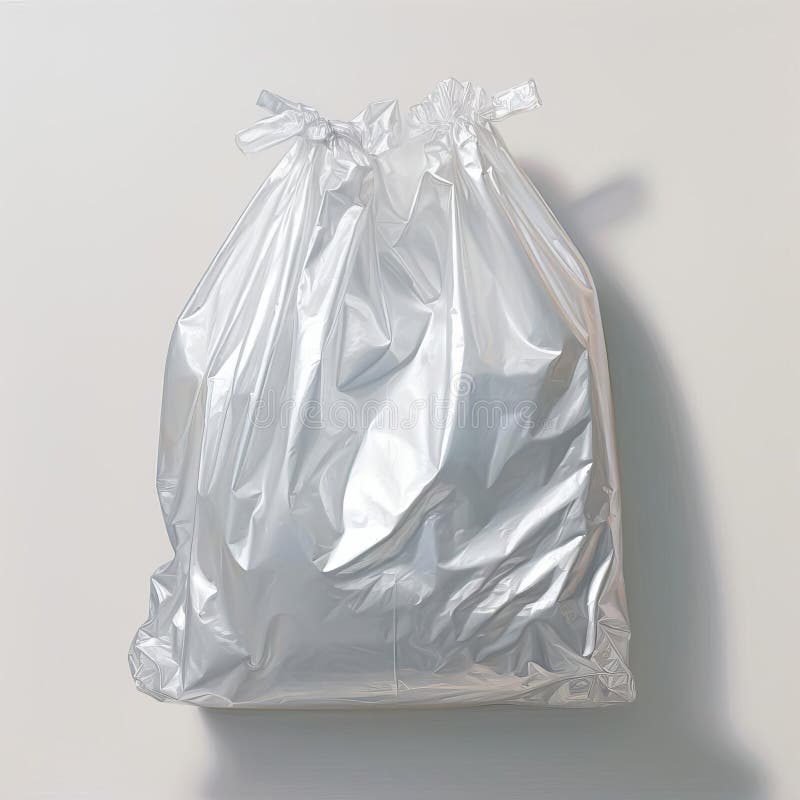 High-quality Image of Plastic Bag with Shiny Texture Stock Illustration ...