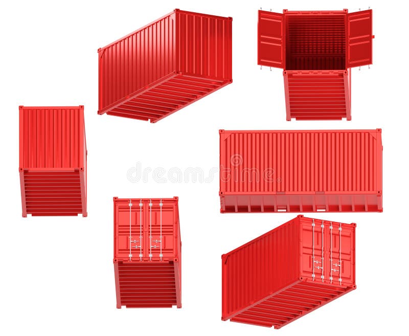 20ft Container Stock Illustrations – 110 20ft Container Stock ...