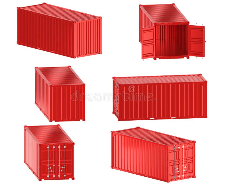 20ft Container Stock Illustrations – 107 20ft Container Stock ...