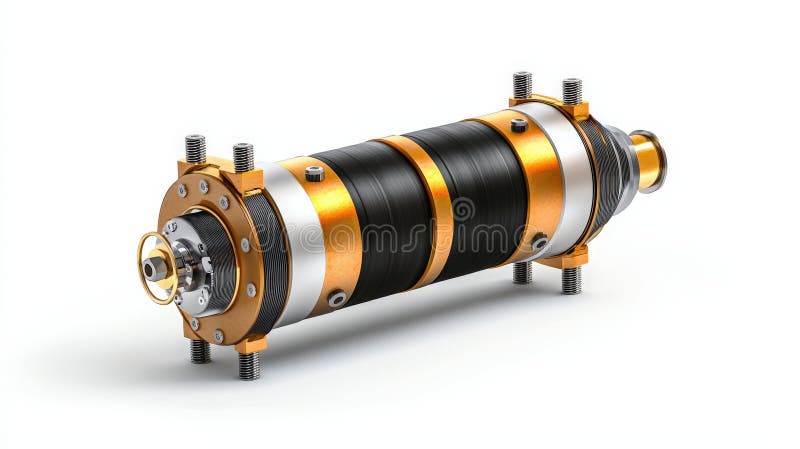 Highquality Image of a Sleek Modern Electric Motor Component Showcasing ...