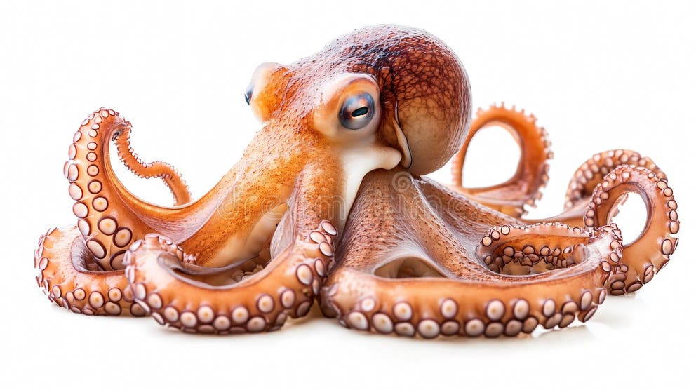 High-Quality Isolated Octopus on White Background for Professional Use ...