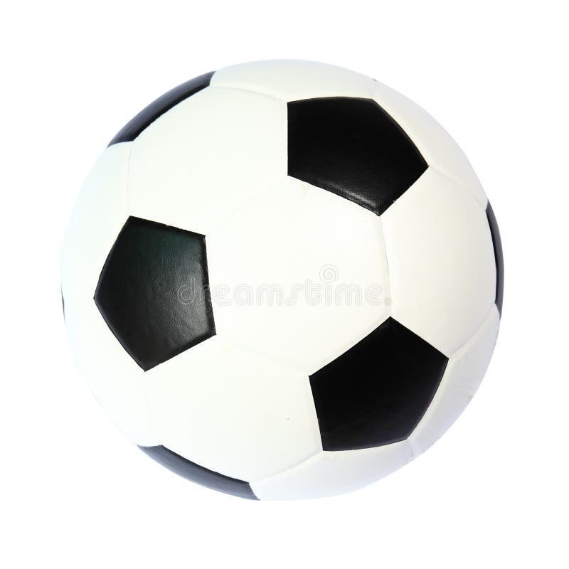 High Quality Isolated Soccer Ball Stock Photo - Image of leather, hobby ...