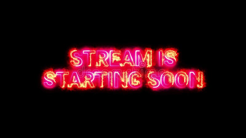 Stream Starting Soon Neon Text Animation Stock Footage - Video of ...