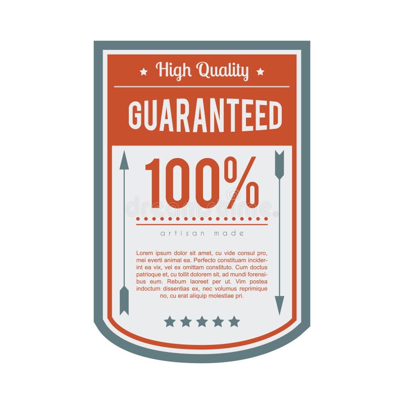 High Quality Label. Vector Illustration Decorative Design Stock Vector ...