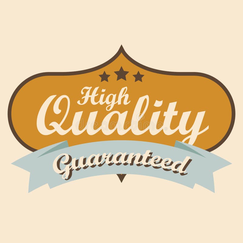 High Quality Label. Vector Illustration Decorative Design Stock Vector ...