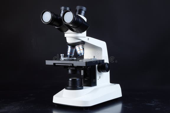 High-Quality Laboratory Microscope Stock Illustration - Illustration of ...